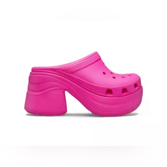CROCS | Shoes | 1 Pink Crocs High Heel Siren Slip On Clogs Y2k Tik Tok ...